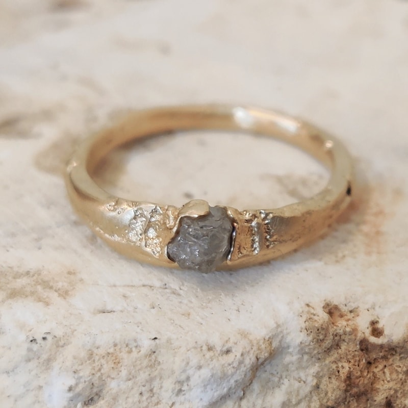 Rough Texture Ring - Etsy