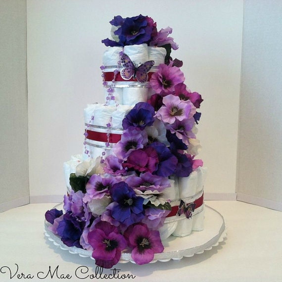 Diaper wholeselling Cake With Butterflies