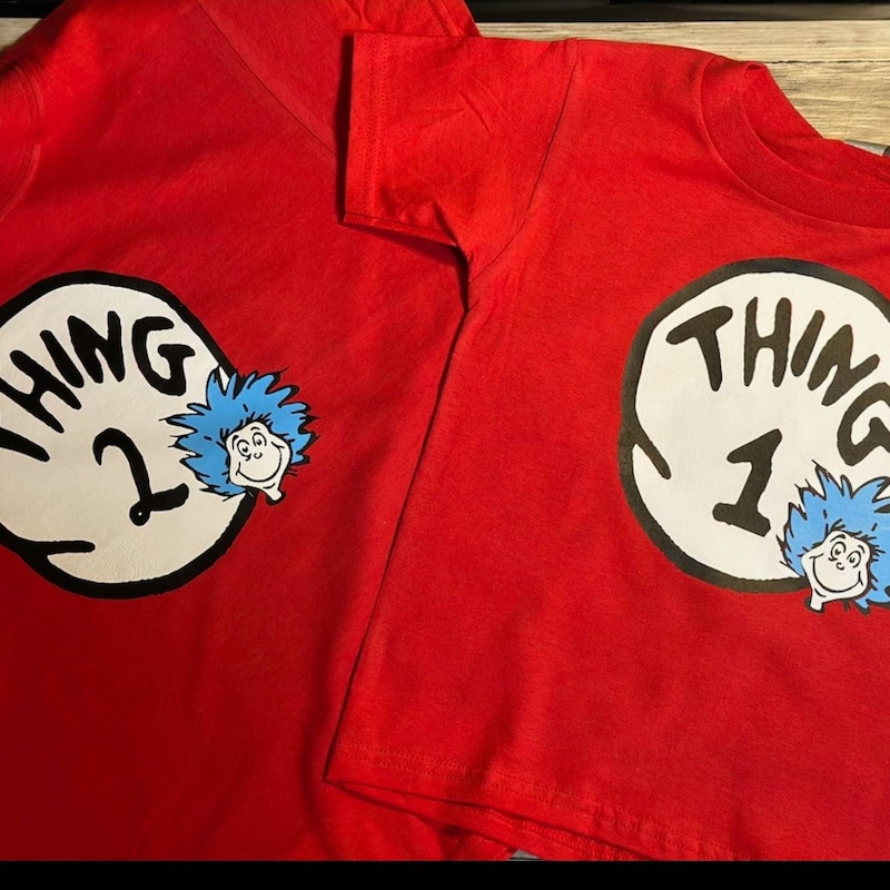 Thing 1 Thing 2 Iron On - Etsy