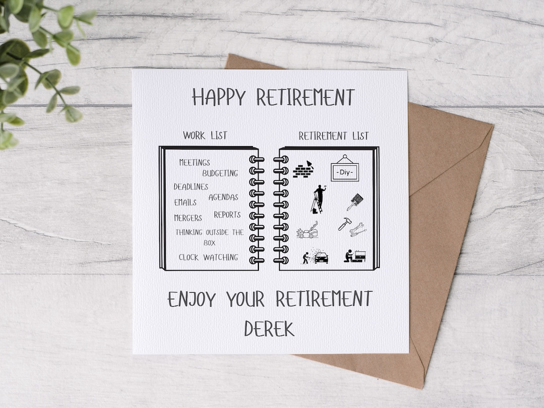 Happy Retirement Funny Card - Etsy