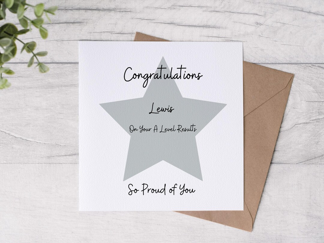 Congratulations on Your A Level Results - Etsy