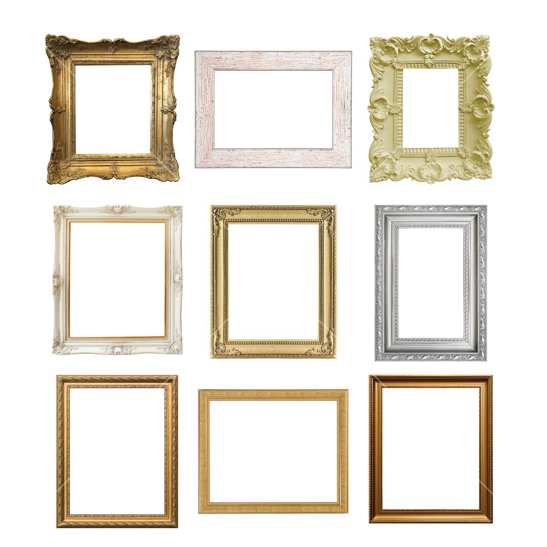 Square Frame Clipart, Instant Download, Commercial Use - Etsy