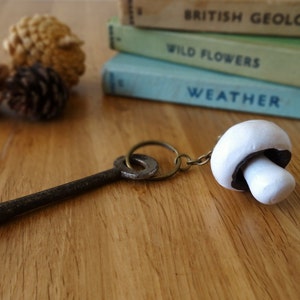 By the Shed Mushroom Keyring - White Brown - Toadstool, Forest Food ...