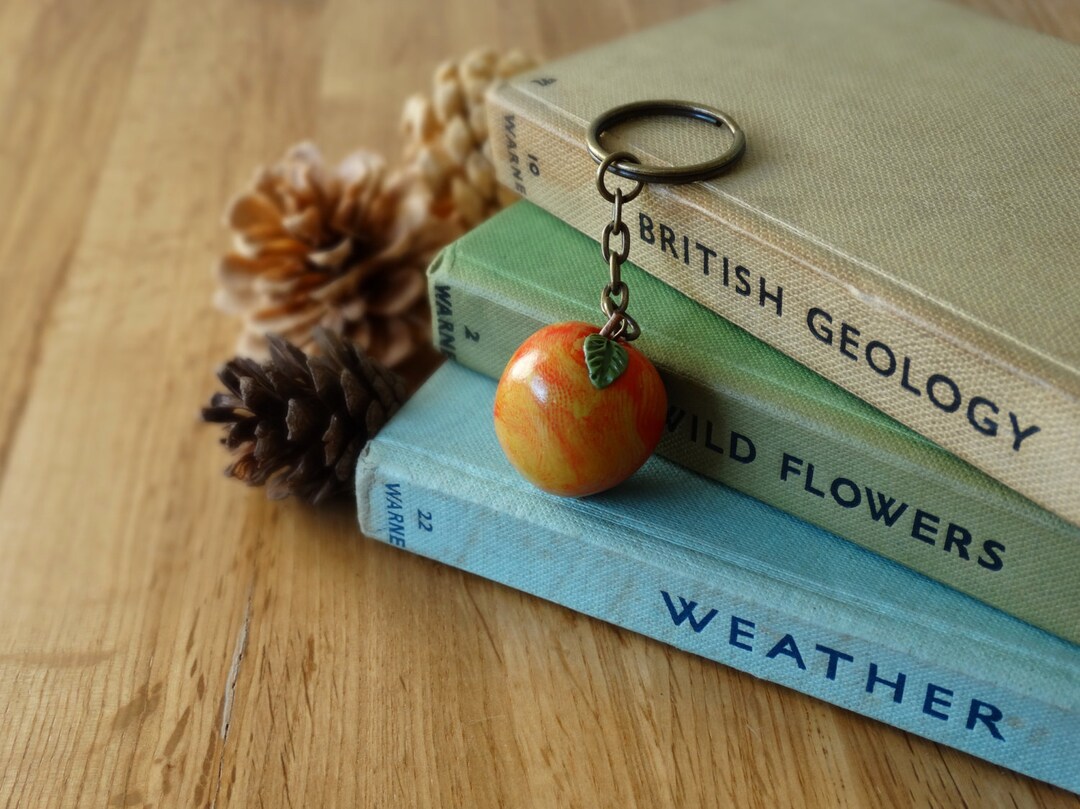 By the Shed Apple Keyring - Green, Red - Braeburn, Granny Smith, Cox ...