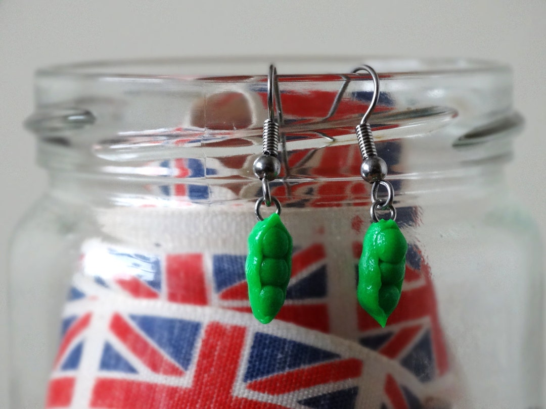By the Shed Pea Pod DROP Boucles d’oreilles - Dangle, Crochet suspendu ...