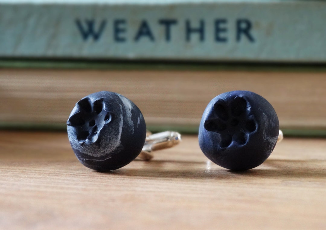 By the Shed Blueberry Bilberry Cufflinks - Silver Plated - Allotment ...