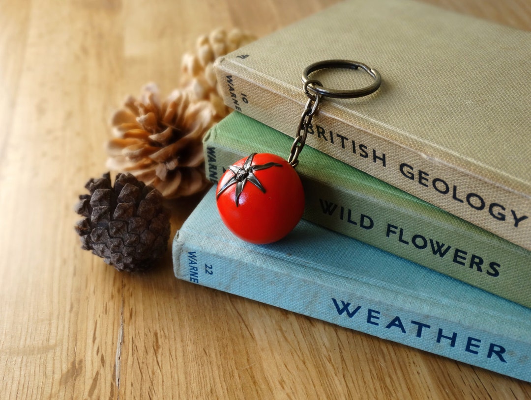 By the Shed Tomato Keyring Key Chain - Red Fruit - Keys - Fruit ...