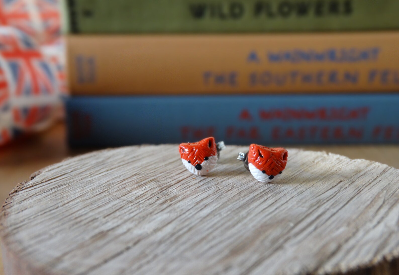 By the Shed Fox Stud Earrings Wildlife Red Fox Animal - Etsy