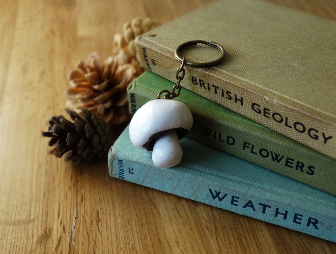 By the Shed Mushroom Keyring - White Brown - Toadstool, Forest Food ...