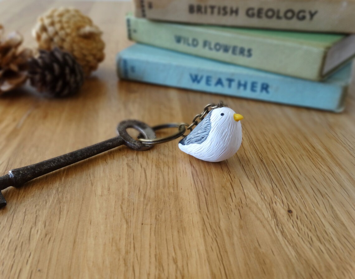 By the Shed Seagull Sea Bird Keyring White Birds Seaside - Etsy