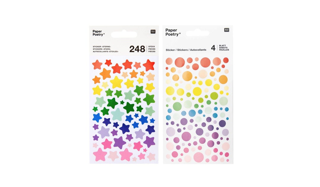 Sticker Stars, Sticker Circles, Sticker Set, Crafts for Children ...