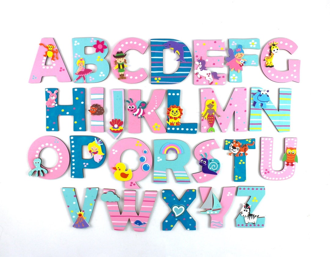 Wooden Letters Children's Room Door - Etsy