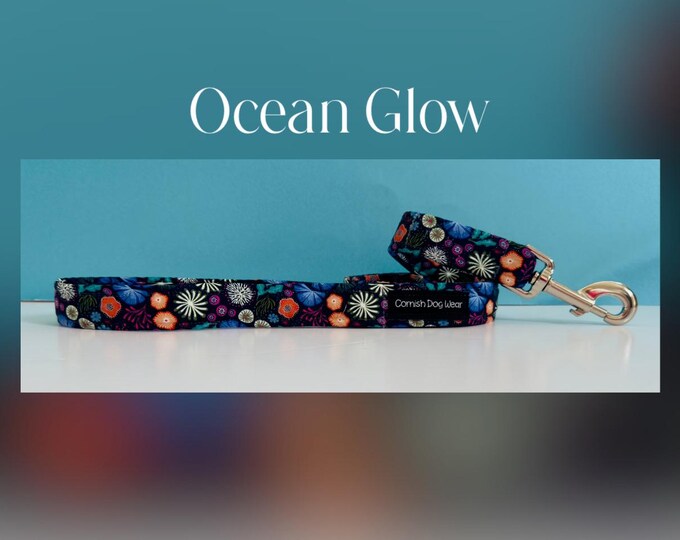 Ocean Glow Dog Lead, Glow in the Dark Fabric - Etsy