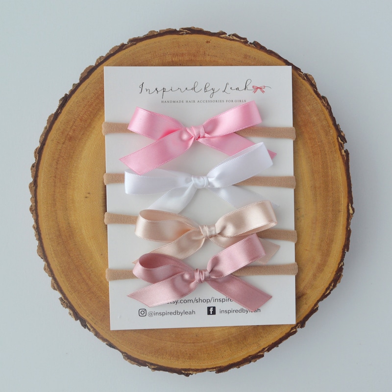 Dainty Baby Bow Headbands - Etsy