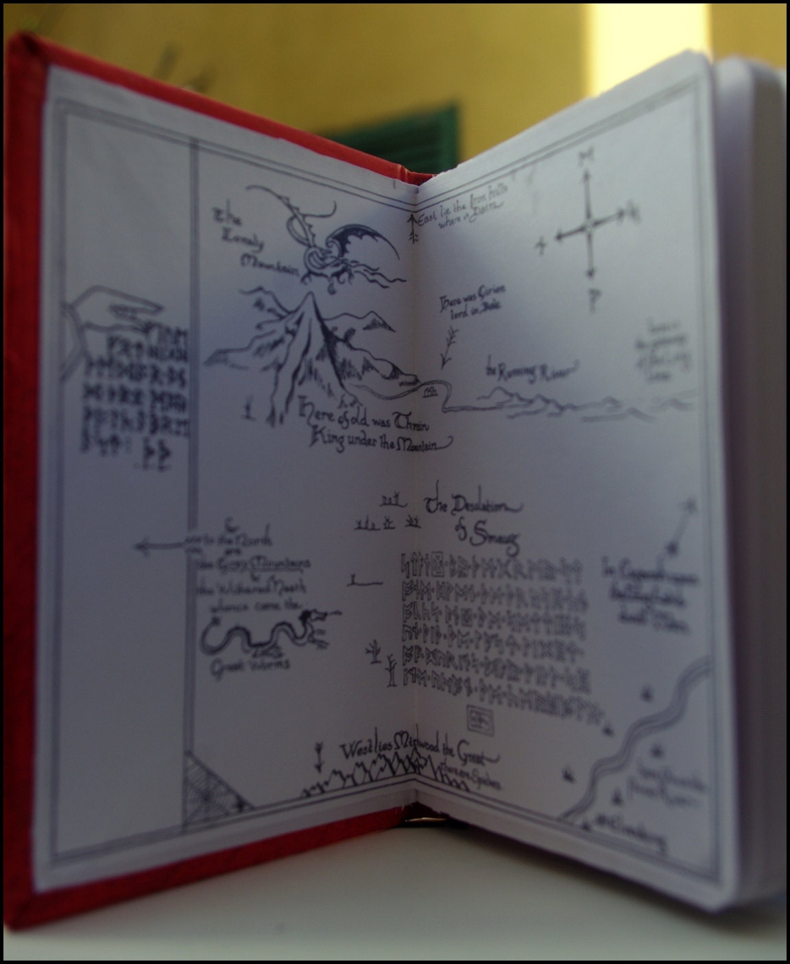 The Hobbit, the Red Book of Westmarch Fanmade Handmade A6 Dimension ...