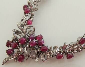 Victorian Ruby Necklace - Etsy