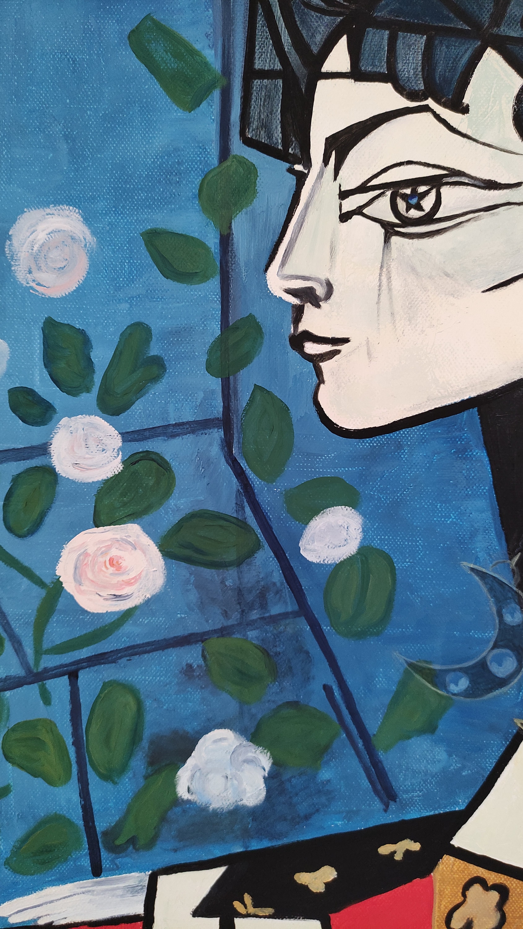 Interpretation of Pablo Picasso's "jacqueline With Flowers" - Etsy