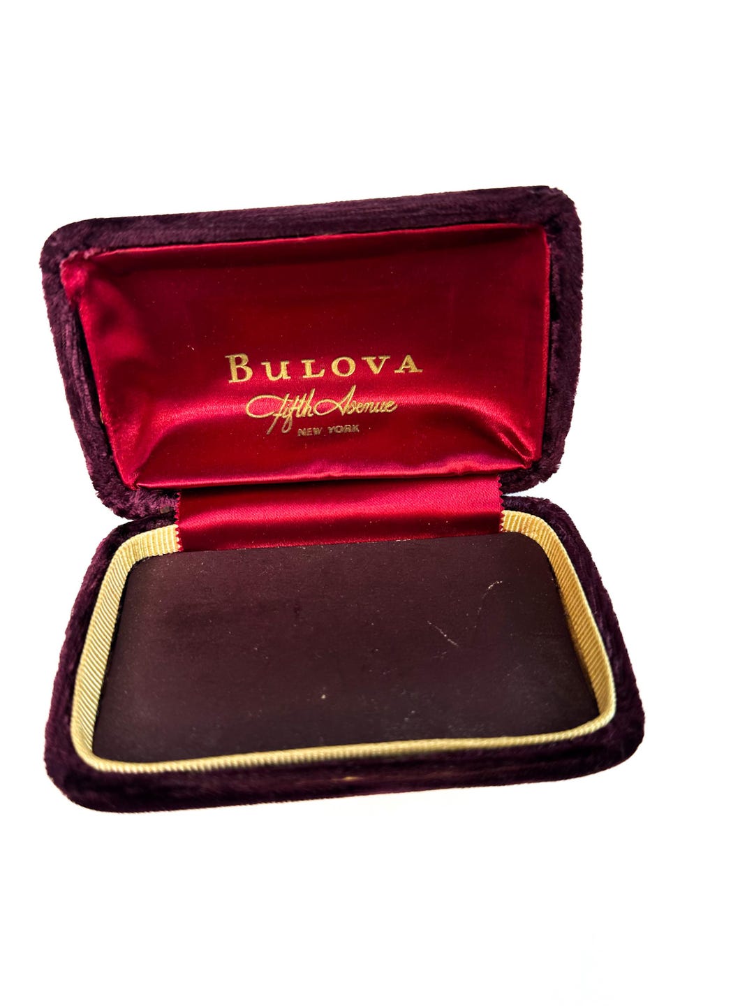 Purple Velvet Bulova Fifth Avenue Watch Box Presentation Box - Etsy