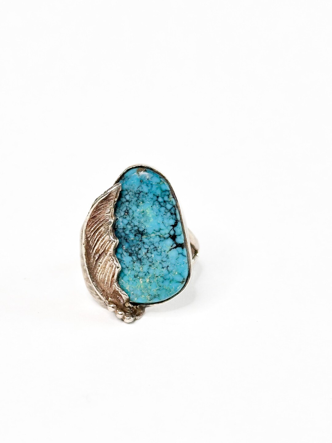 Sterling Silver Turquoise Navajo Squash Blossom Ring Size 6.25 - Etsy