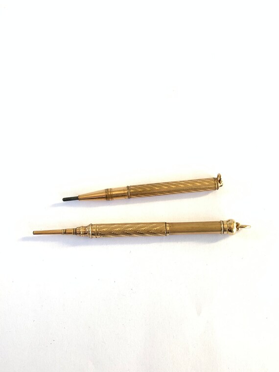 Antique Gold Filled Retractable Pencil Set in Origina… - Gem