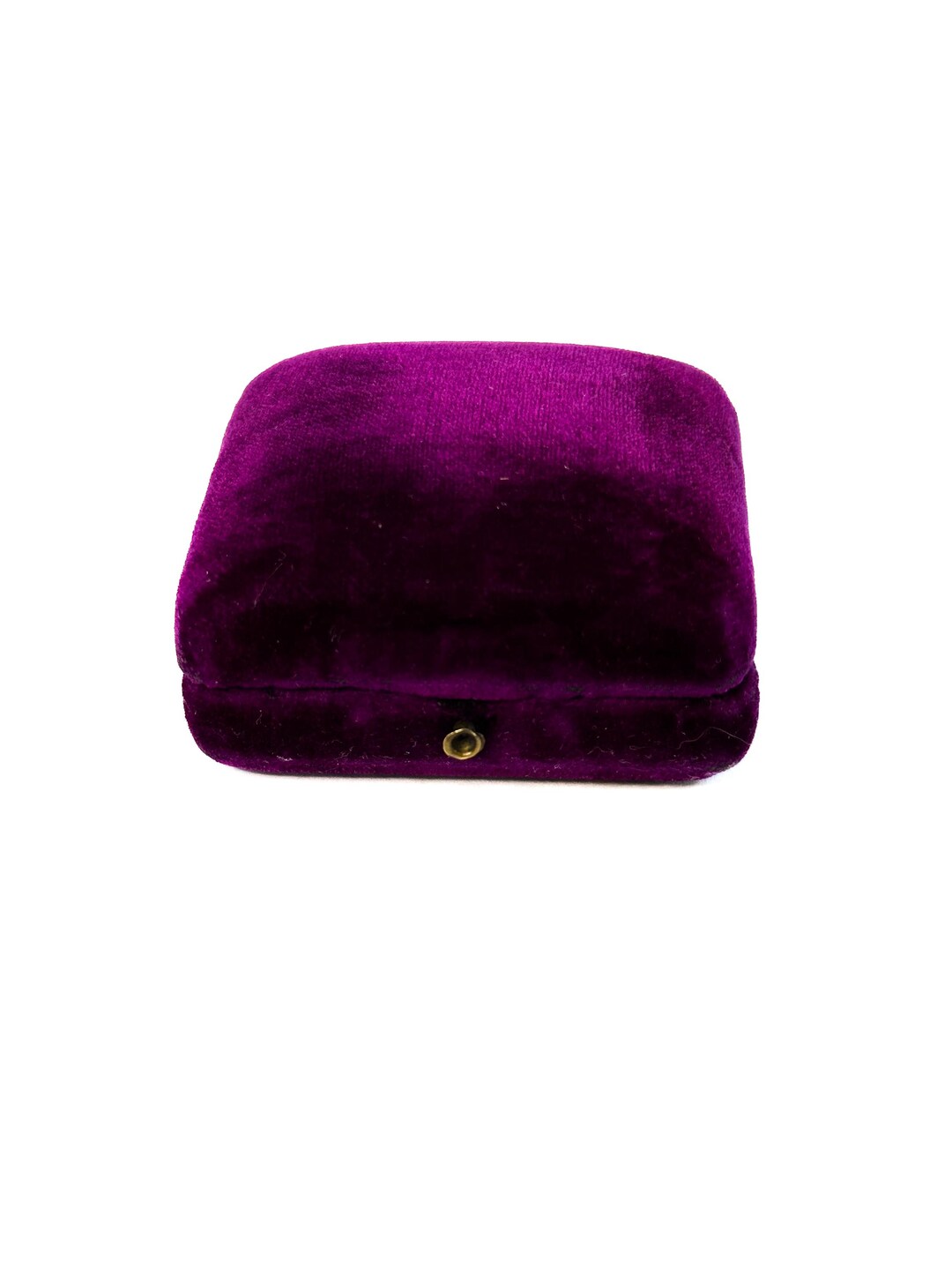 Purple Velvet Push Button Ring Box Presentation Box - Etsy