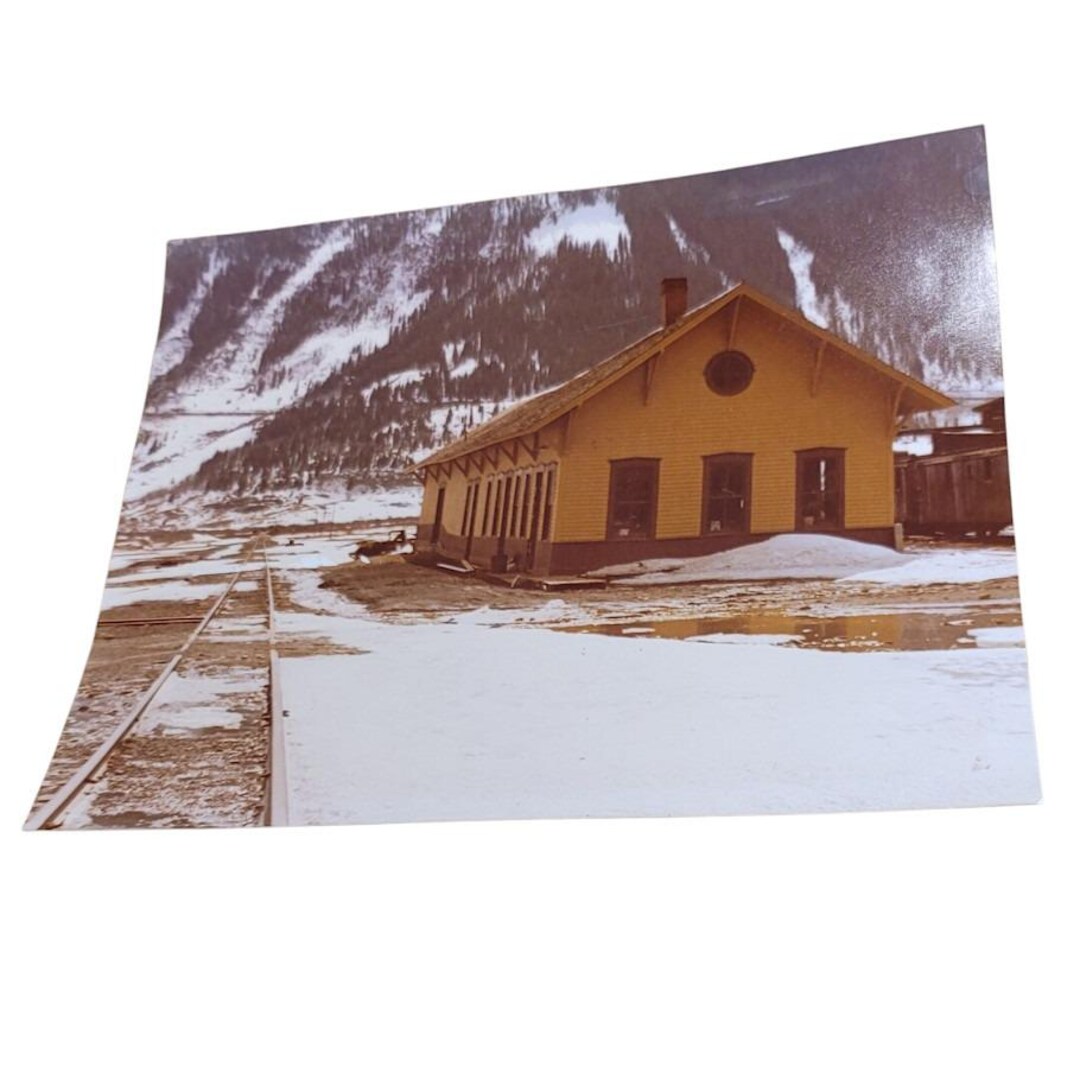 Vintage Rail Train Locomotive Engine House Repair Shop Color Photograph ...