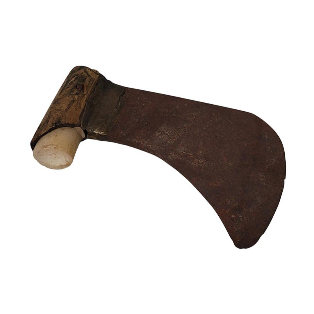 Primitive Antique Vintage Tomahawk Axe Head Brass Bronze Metal Curved ...