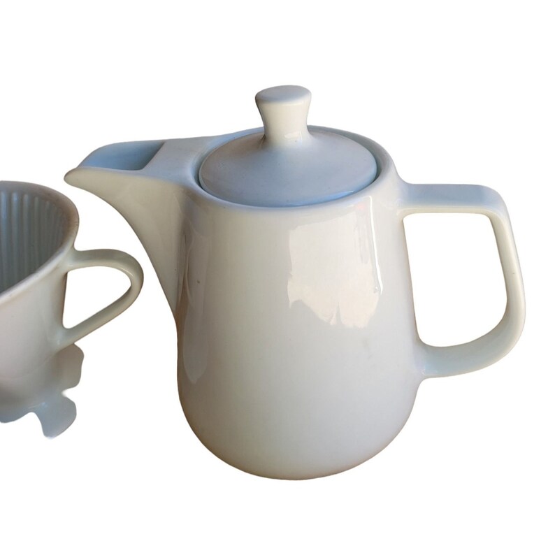 Melitta Coffee Maker Pour-over Coffee Brewer Cone & Carafe Porcelain 6 ...