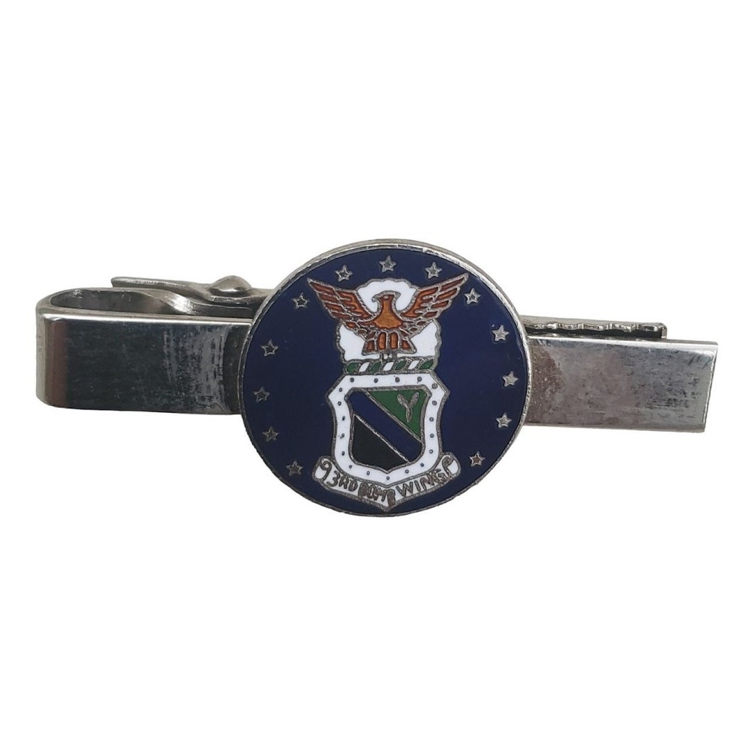 USAF 3rd Bomb Bomber Wing Blue Enamel Tie Clasp Clip Pin Eagle 13 Star ...
