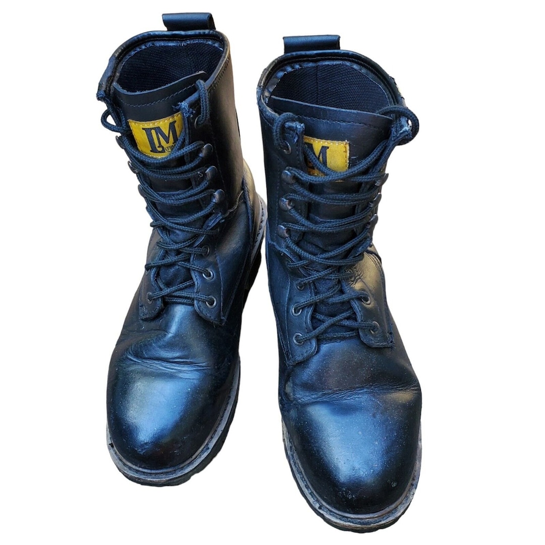 Steampunk LM NY Steel Toe Goth Engineer Logger Work Boots Mens 10.5/11.5 Wide - Etsy