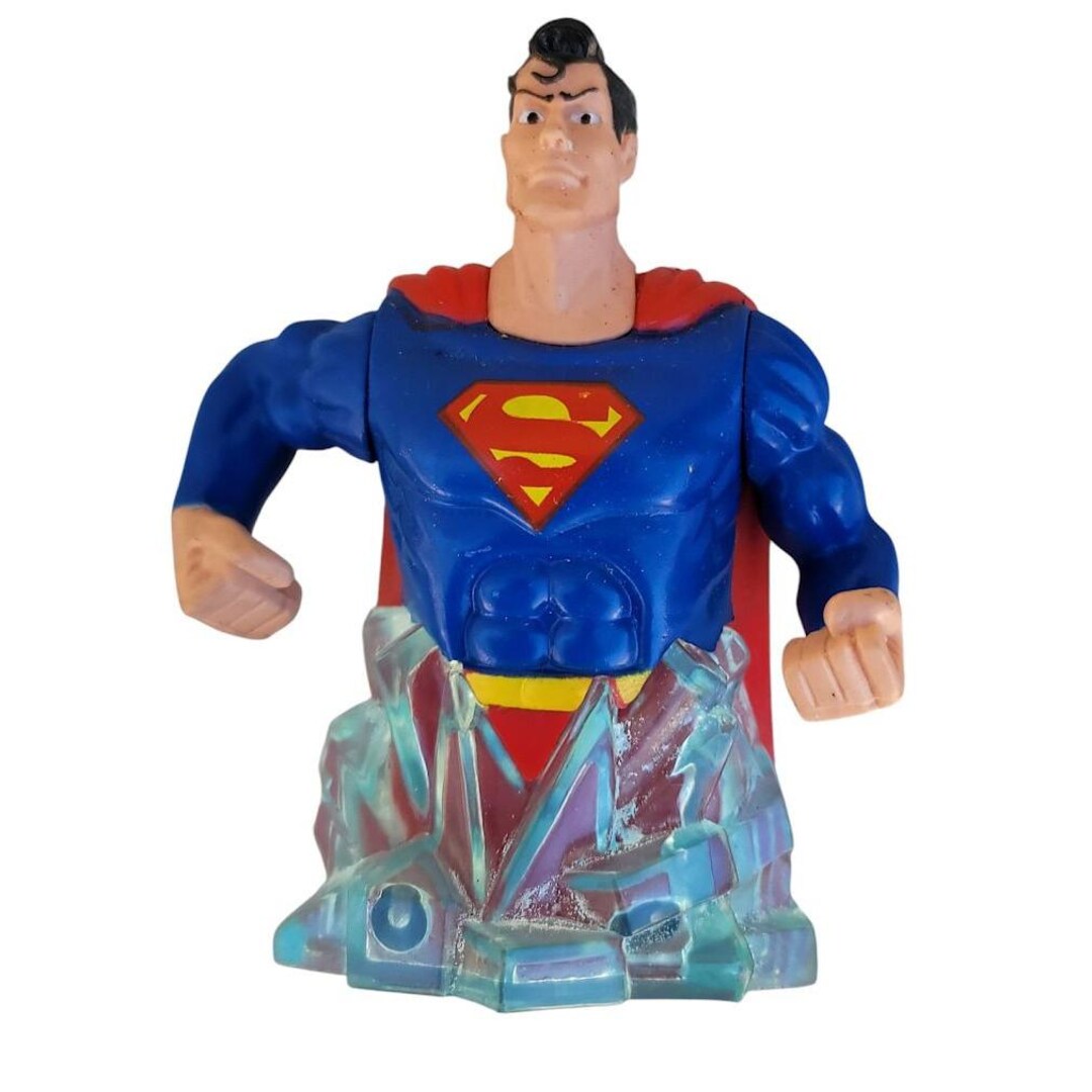 Bakery Crafts DC Superman Figure Cake Topper Figure Toy 2006 Blinking ...