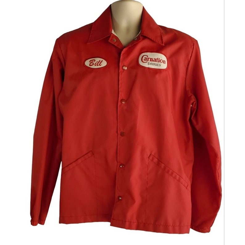 1970's Carnation Dairy Advertisement Red Men's Jacket Costume Cosplay ...