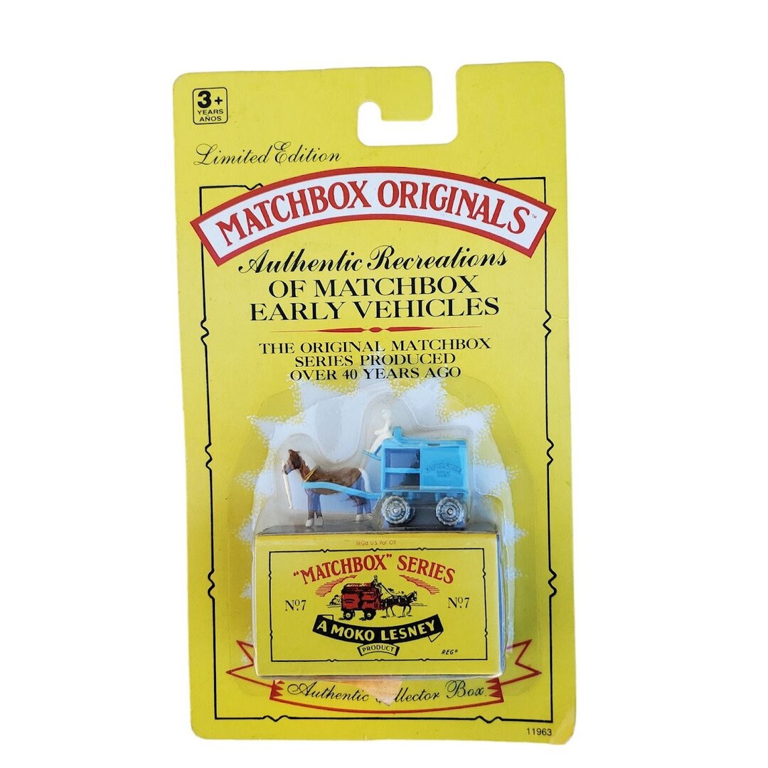 1992 Matchbox Originals Early Vehicles No.7 Matchbox Horse Drawn Milk ...