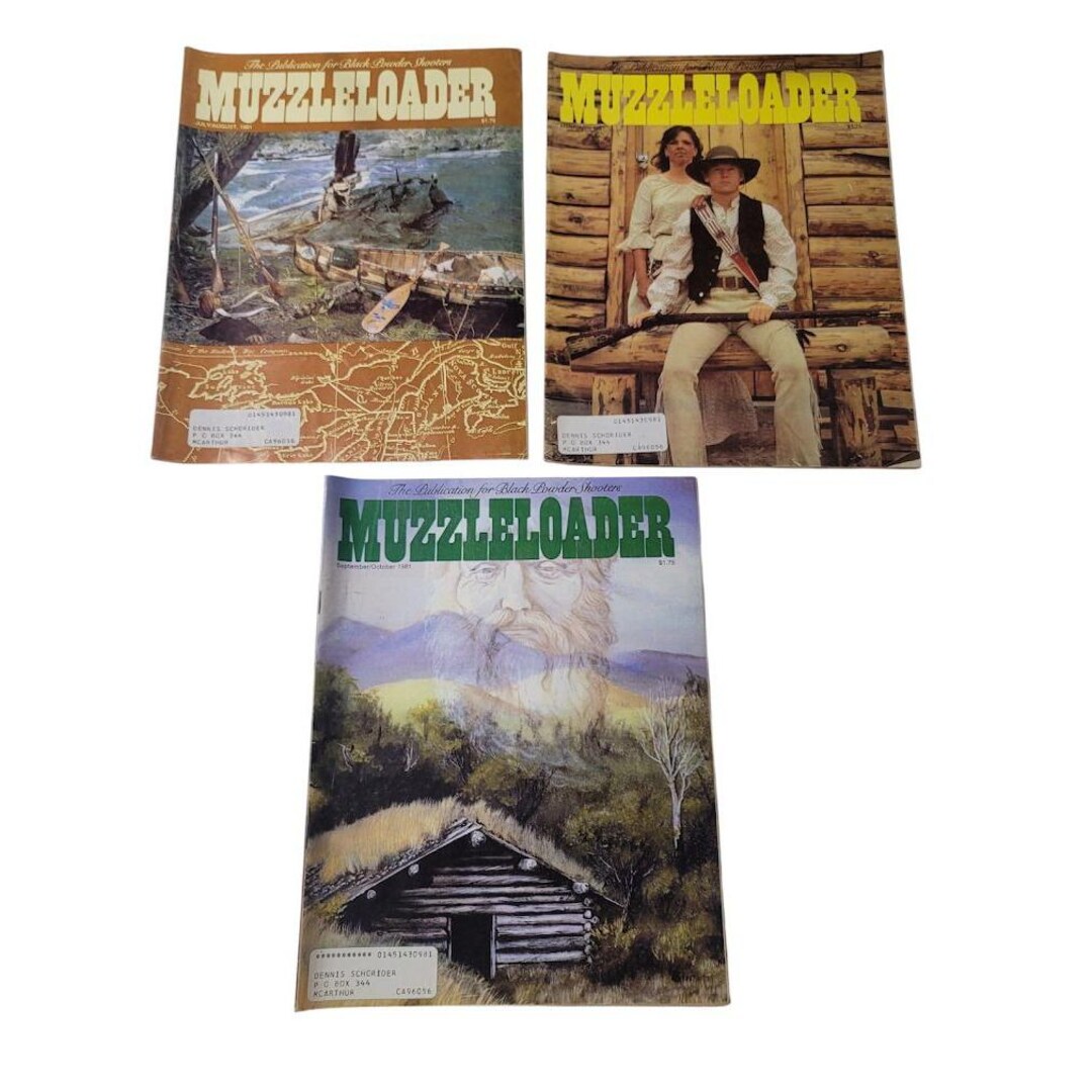 Muzzleloader (6) Magazine Lot 1981 Publication for Black Powder ...