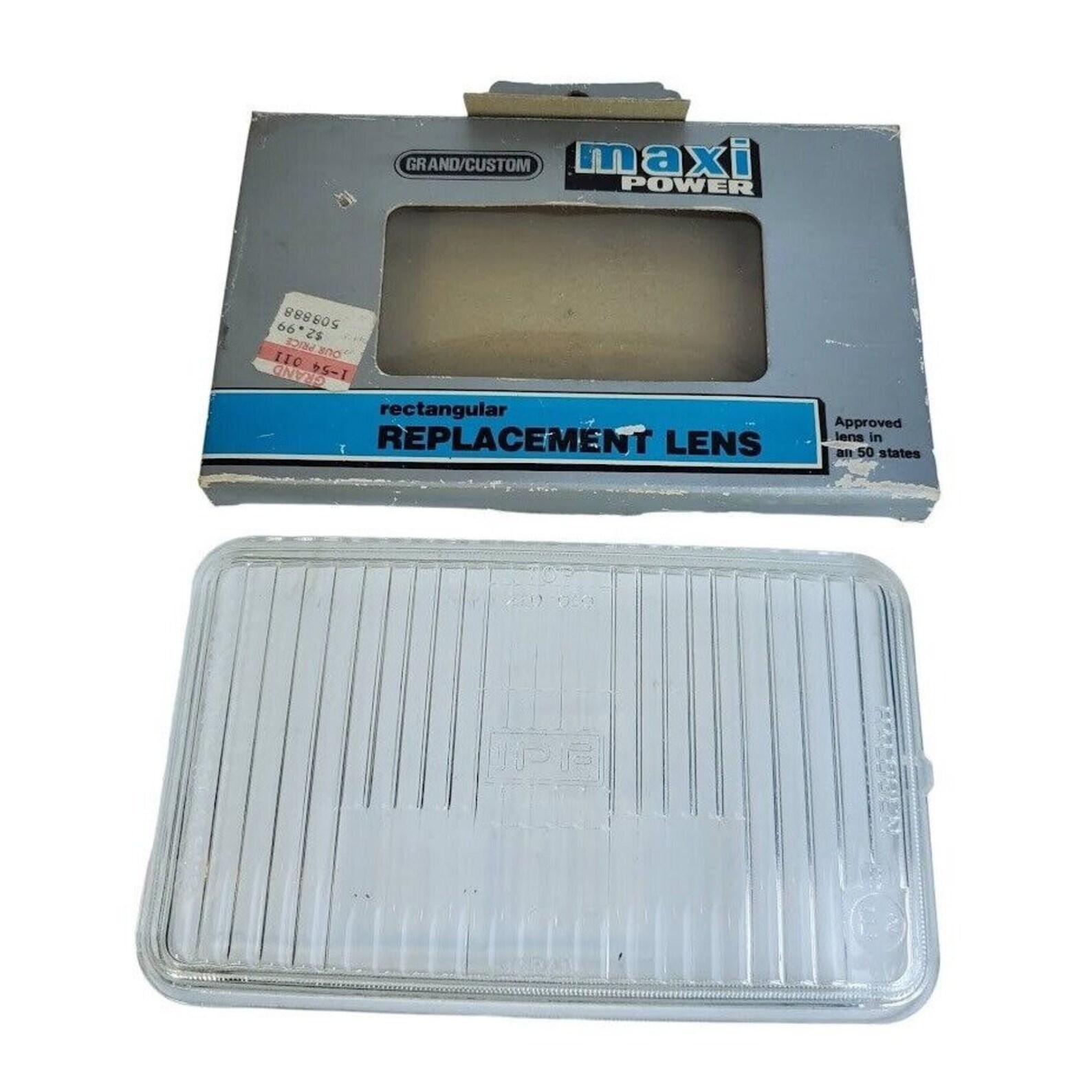 New Old Stock JDM Rectangle Clear Glass Fog Light Lens 908-CF Ipf ...