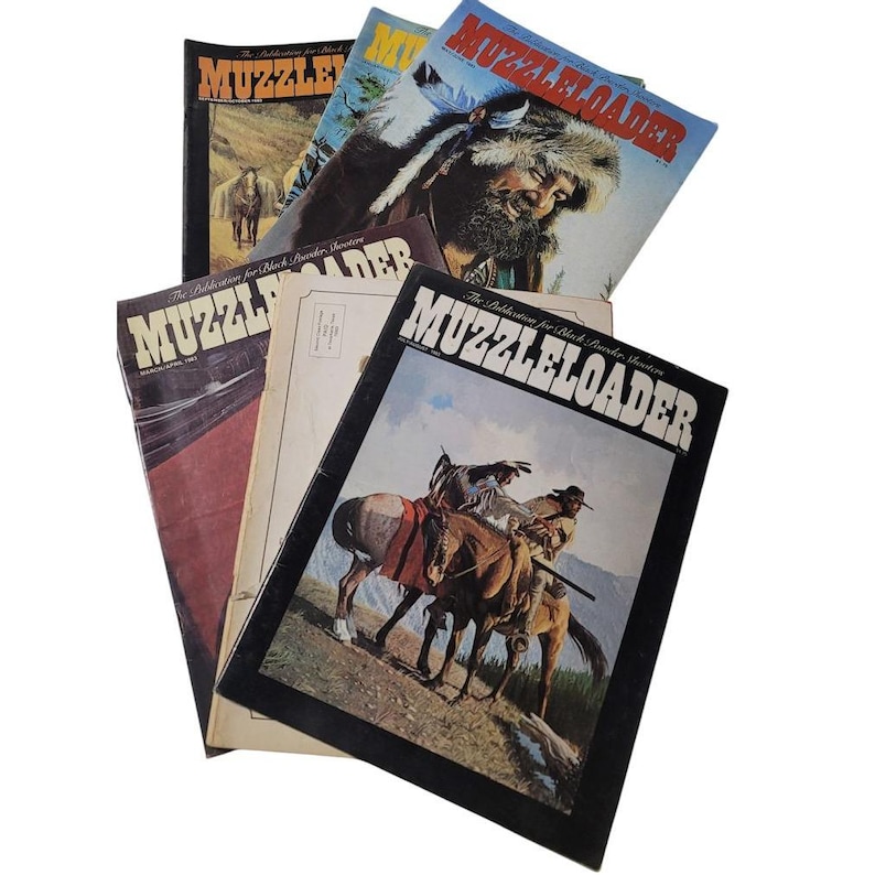 Muzzleloader (6) Magazine Lot 1983 Publication for Black Powder ...