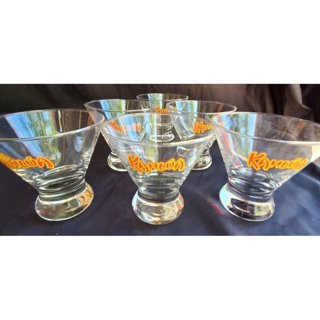 6 -kahlua the Everyday Exotic Liquor Glasses Weighted Tapered Cocktail ...