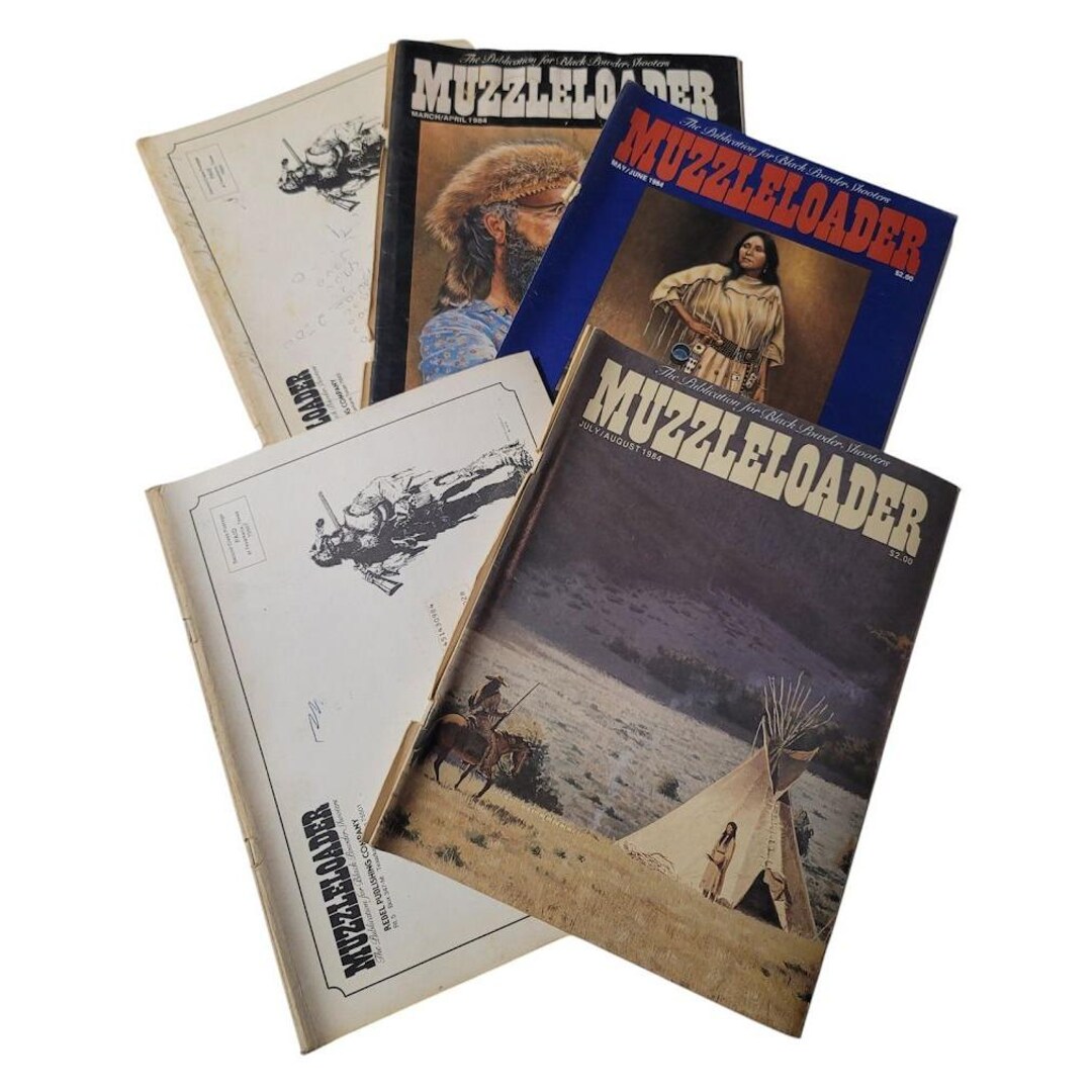 Muzzleloader (5) Magazine Lot 1984 Publication for Black Powder ...