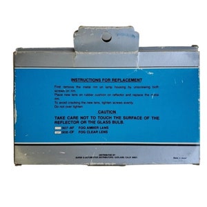 New Old Stock JDM Rectangle Clear Glass Fog Light Lens 908-CF Ipf ...