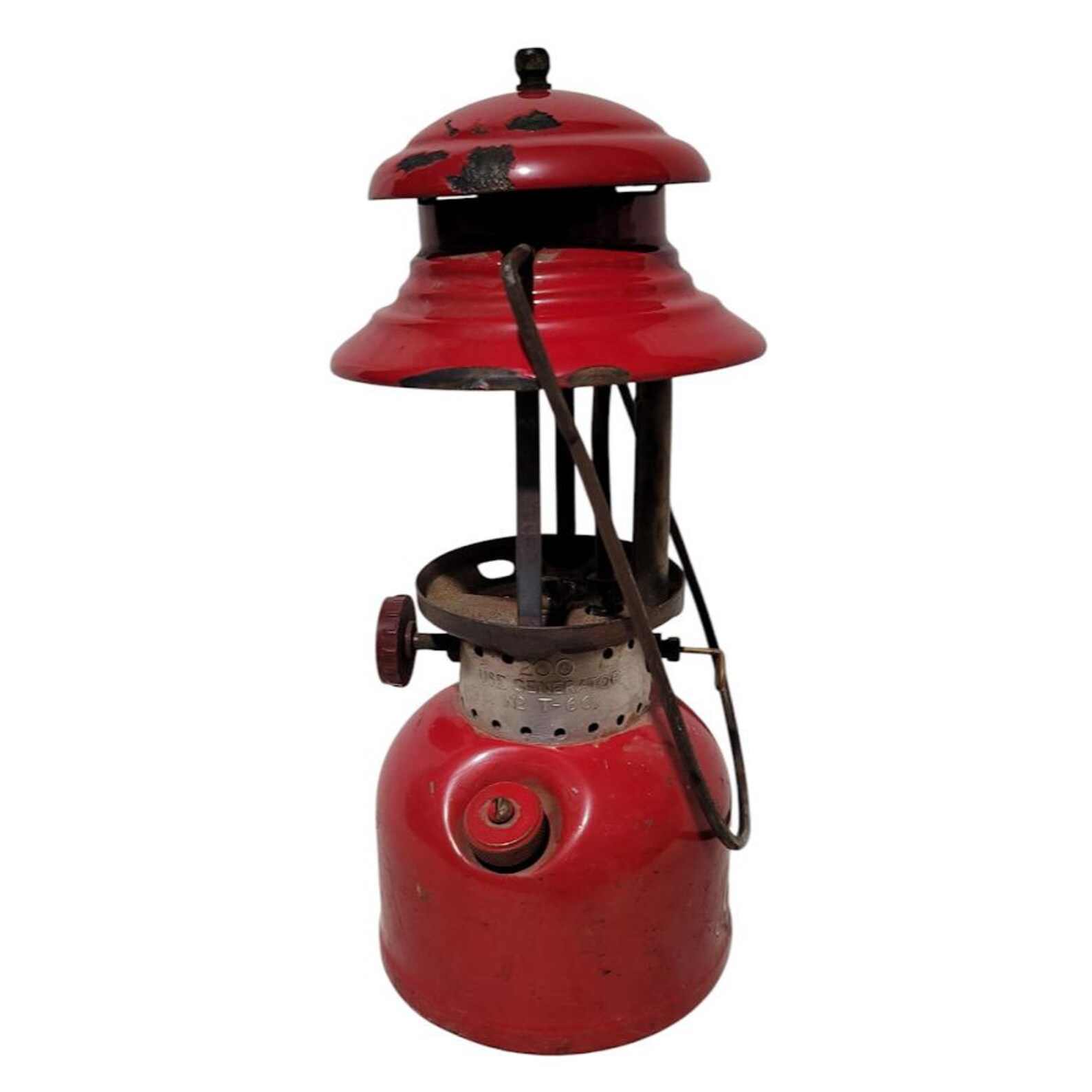 1960's Coleman Lantern 200 No T-66 Red Untested Needs Globe & Mantle ...