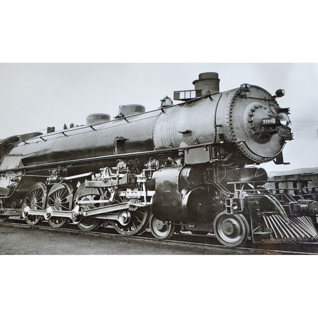 Rare 1944 Union Pacific Steam Engine #7002 up Steam Photo Railroad ...