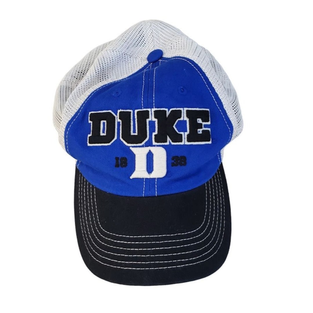 Vintage Duke University Blue Devils Baseball Trucker Mesh Snapback Hat ...