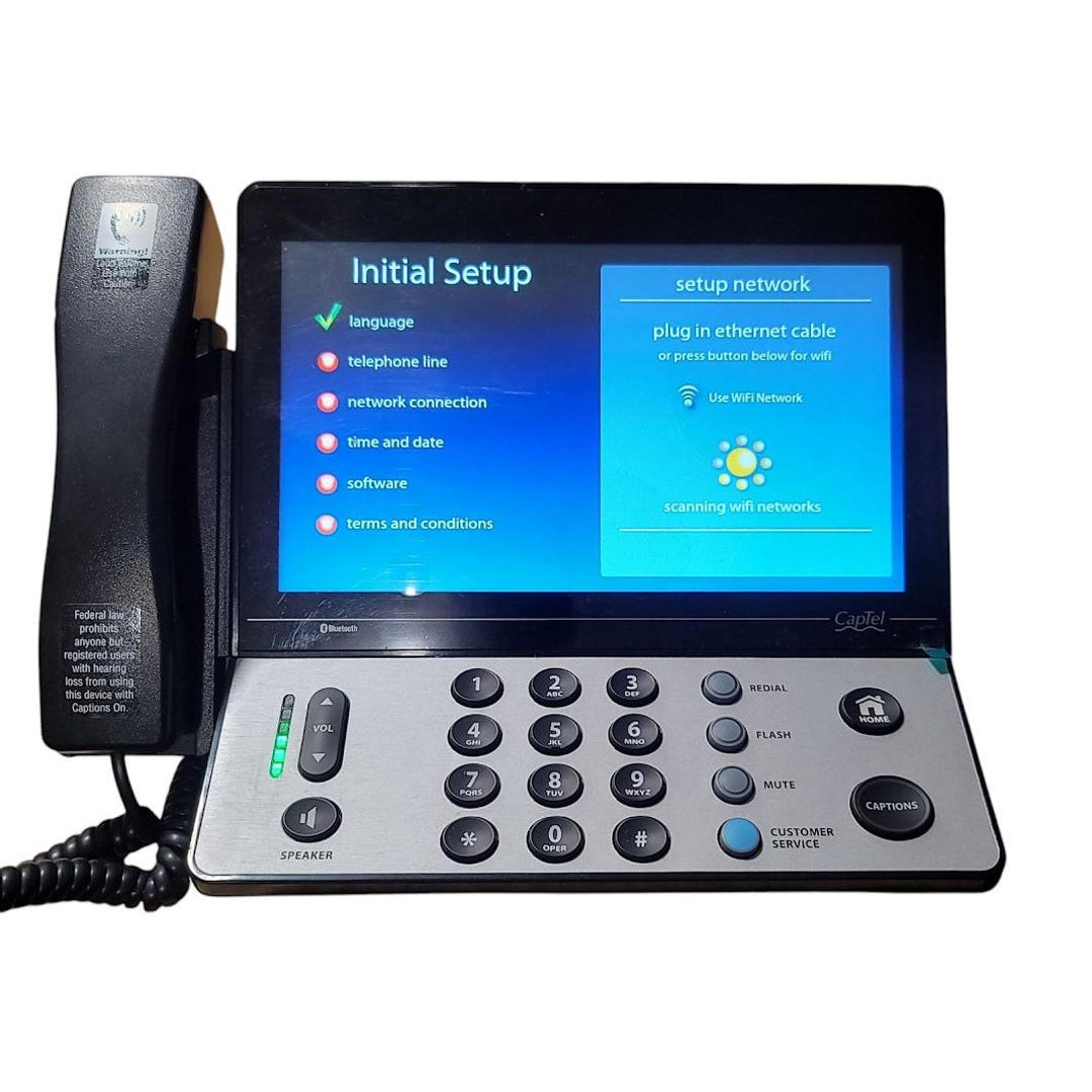 Captel 2400IBT Ultratec Captioned Hearing Impaired Touch Screen ...