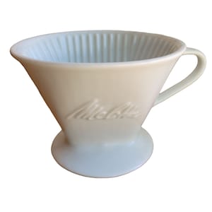 Melitta Coffee Maker Pour-over Coffee Brewer Cone & Carafe Porcelain 6 ...