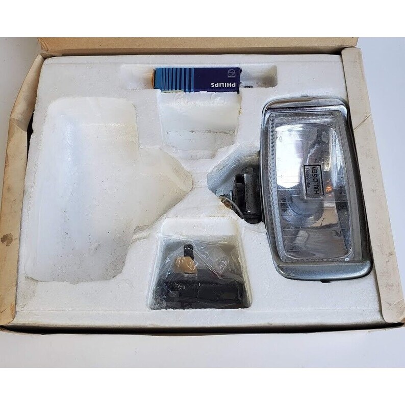 Halogen High Bridge Rectangle Fog Light Extra Bulb & Switch New Old ...