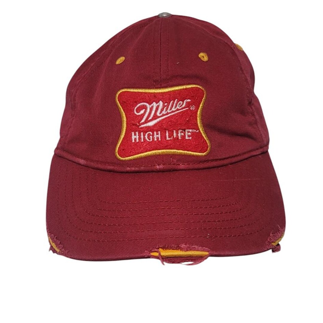 Miller High Life Hat Strapback Baseball Cap Miller Beer Factory ...