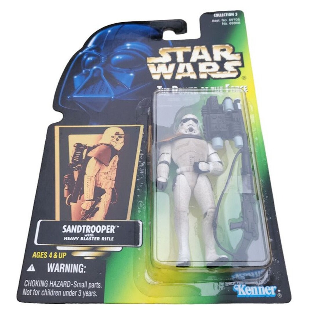 1996 Kenner Star Wars Power of the Force Sandtrooper Heavy Blaster ...
