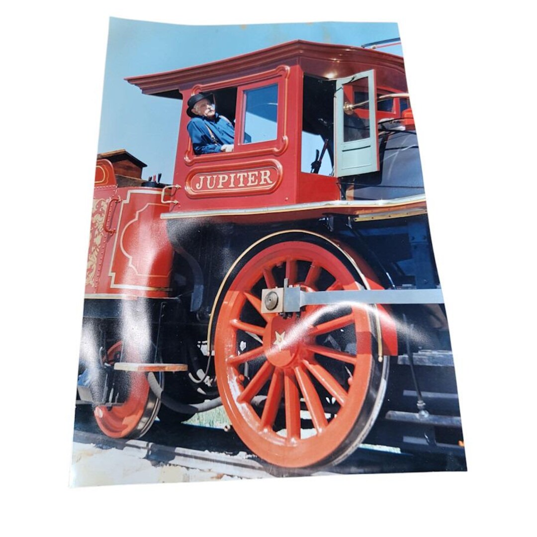 Jupiter Locomotive Train Engine Color Photograph 8x10 Engineer Railroad ...
