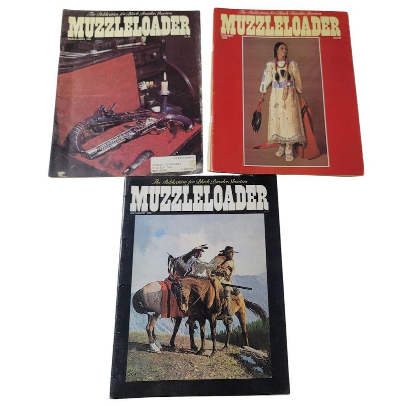 Muzzleloader (6) Magazine Lot 1983 Publication for Black Powder ...