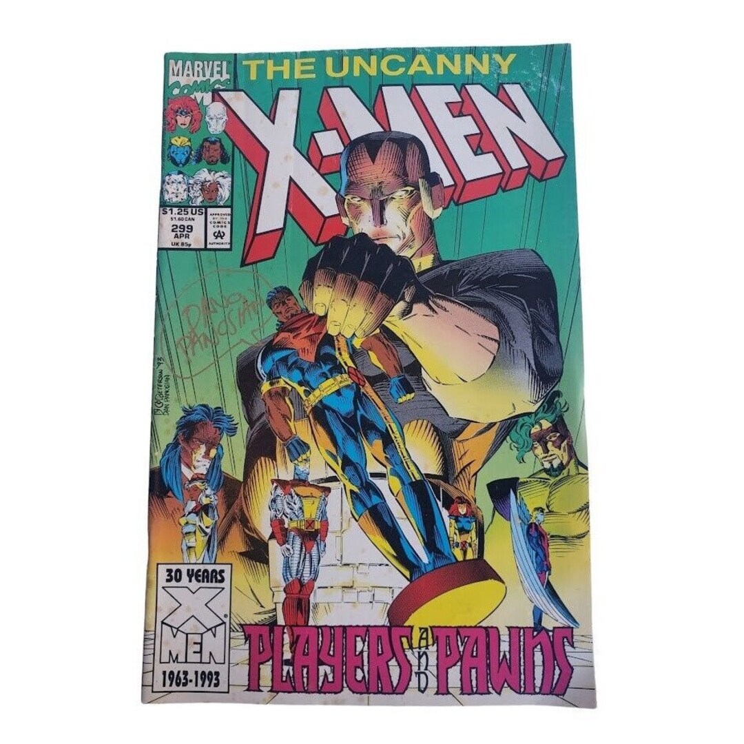 Marvel X-men the Uncanny 30 Years 1963-1993 Singed Dan Panosian Comic ...